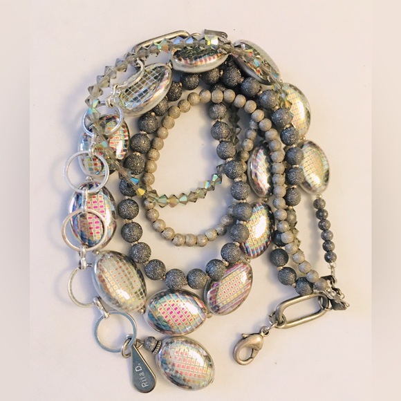 Rita D. | Jewelry | Super Pretty Rita D Necklace Silver Tone Black ...